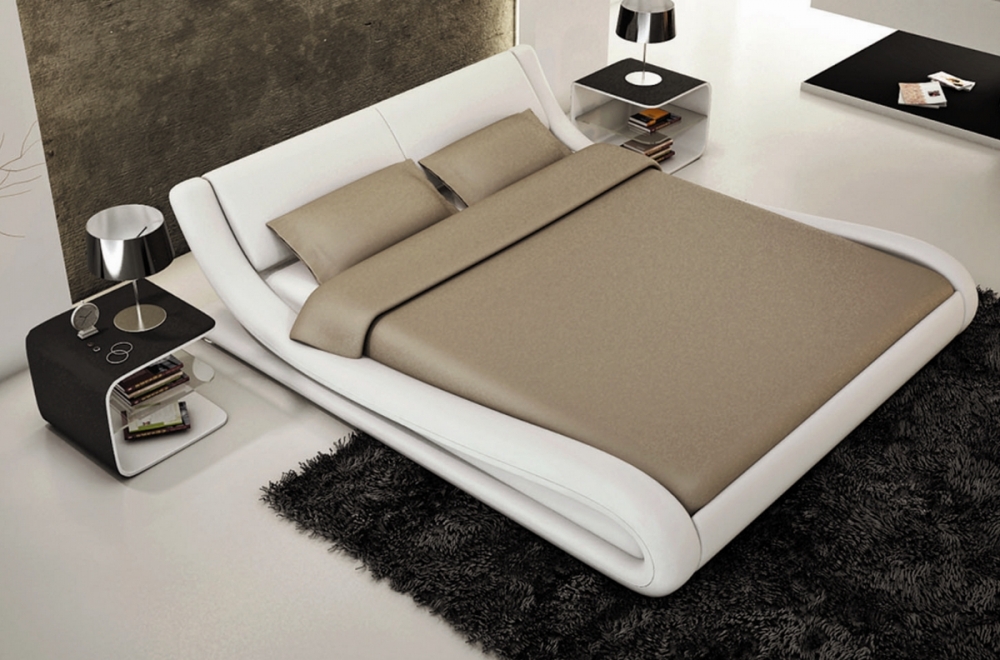 Lit adulte en cuir de luxe - Mobilier Privé